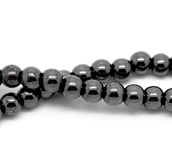 6mm Round HEMATITE Gemstone Beads . 1 Strand 17 . About | Etsy