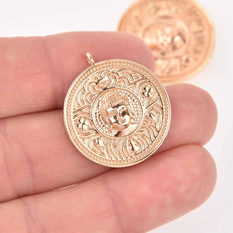 Gold Buddha Coin - Etsy