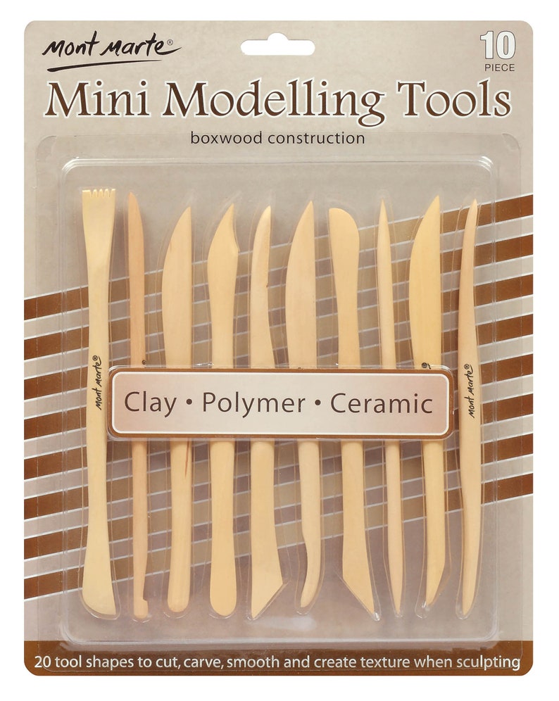 Polymer Clay Tools Wooden Set of 10 Tol1148 - Etsy