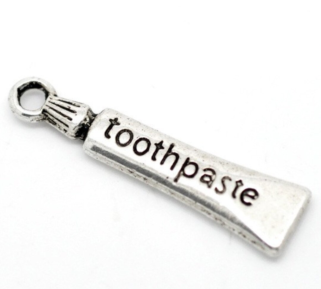10 Silver Tone TOOTHPASTE TUBE Charm Pendants Chs1157 - Etsy