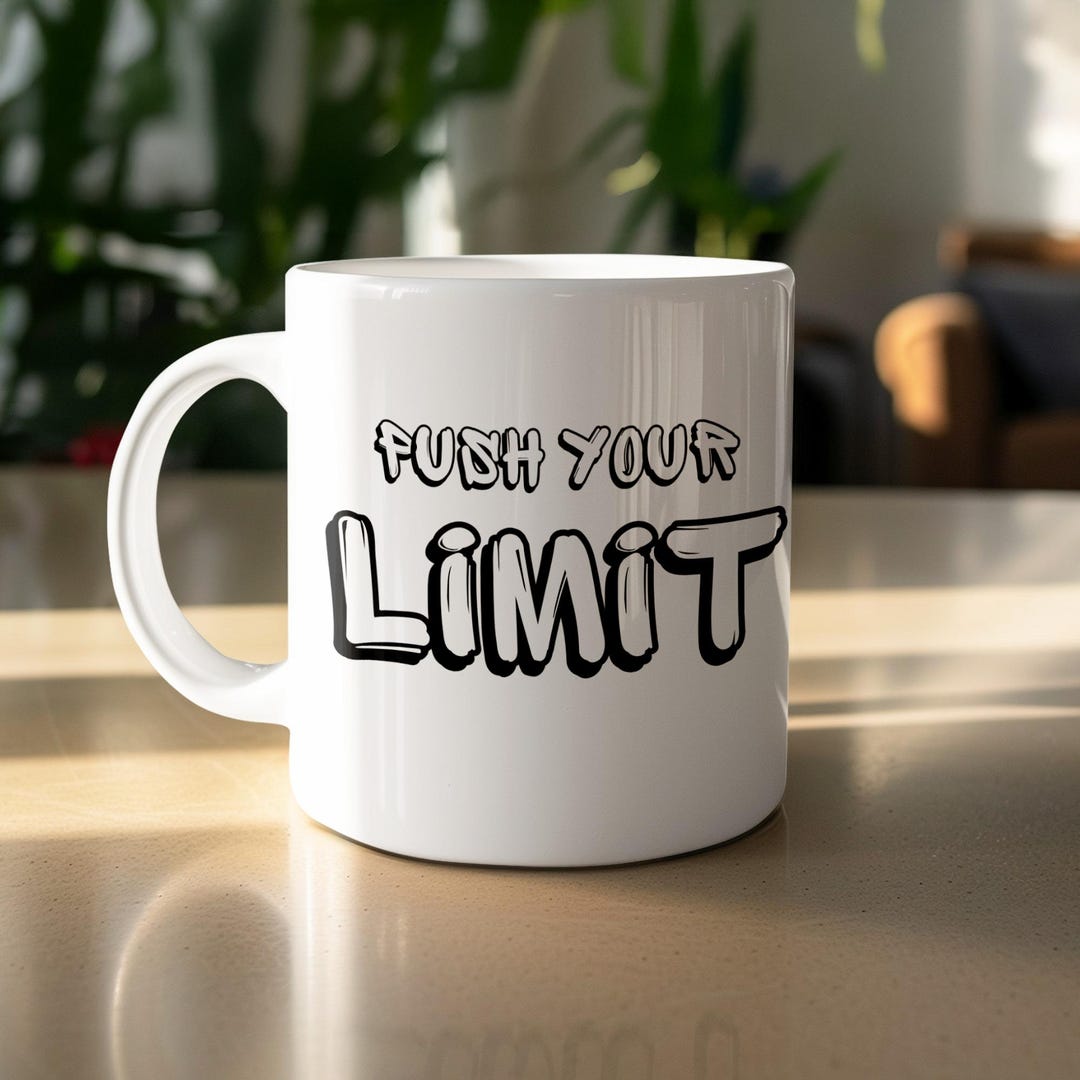 Push Your Limit Mug - High-performance Graphic, Motivational Gift - Etsy