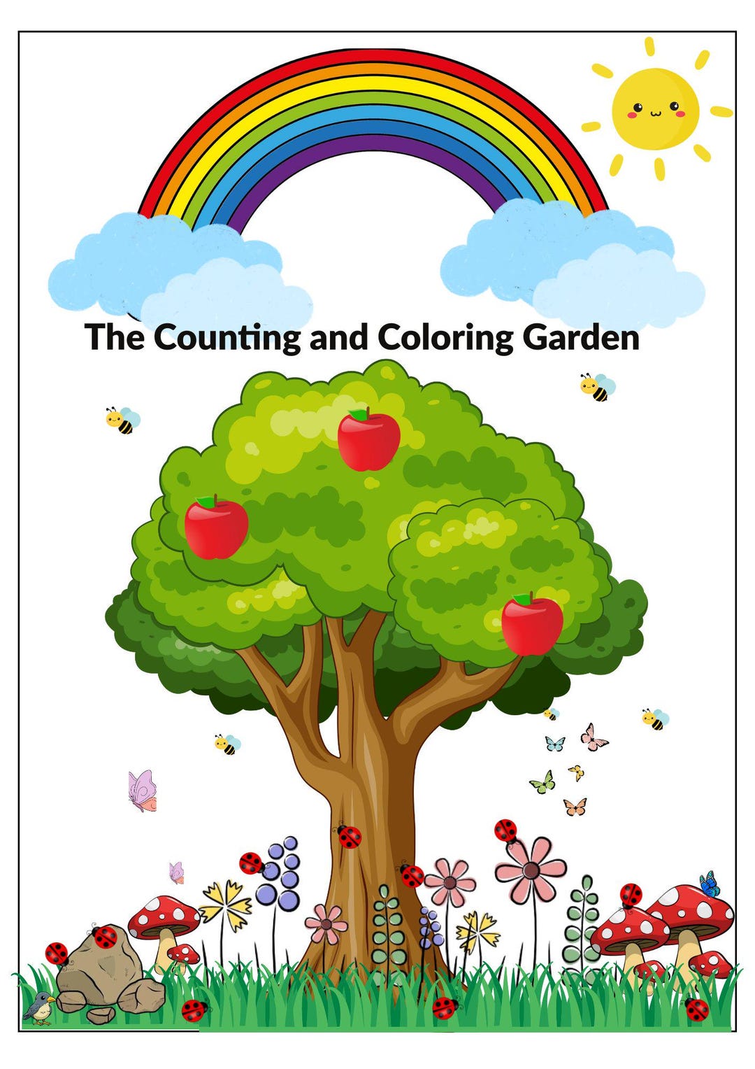 The Counting & Coloring Garden - Etsy