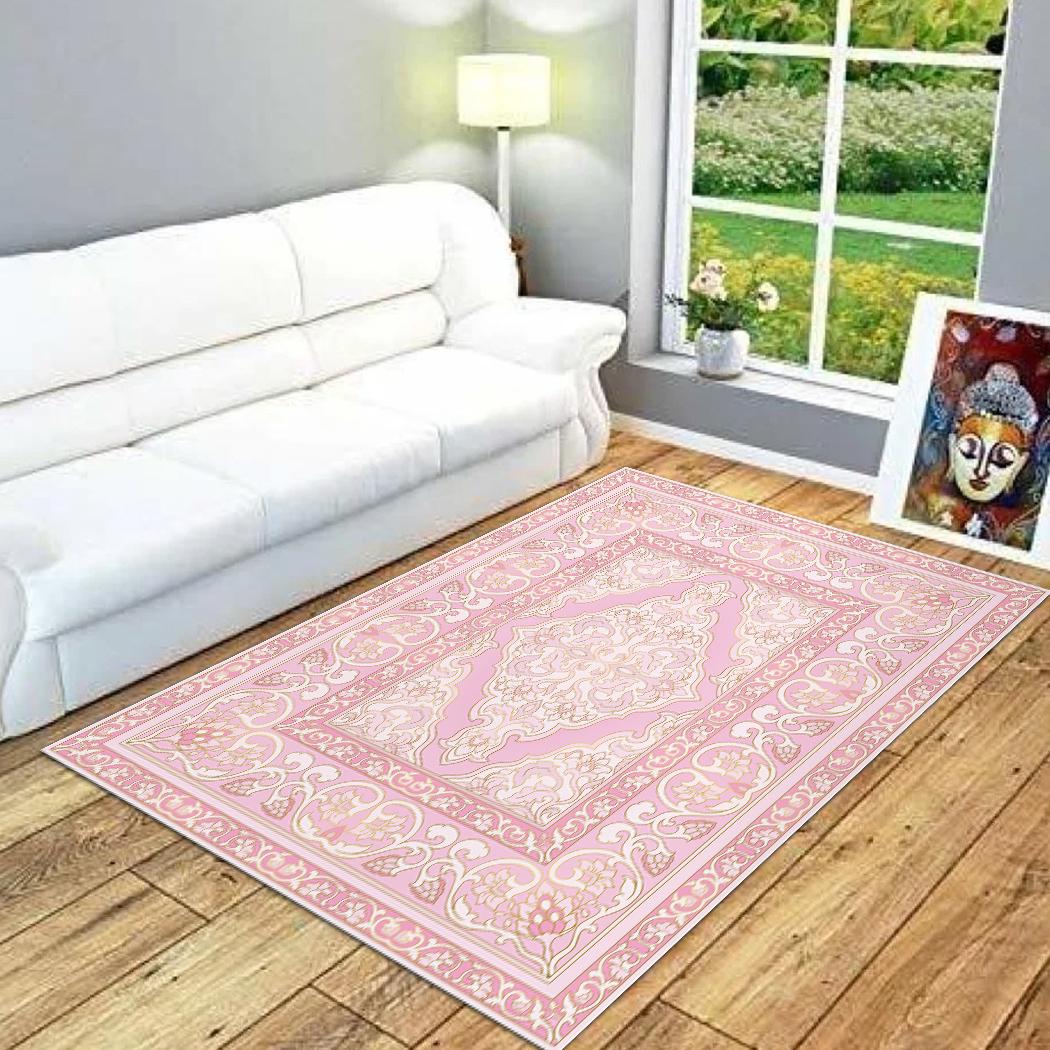 Elegant Pink Persian Rug Digital Art | Indian Wedding Floor Design ...