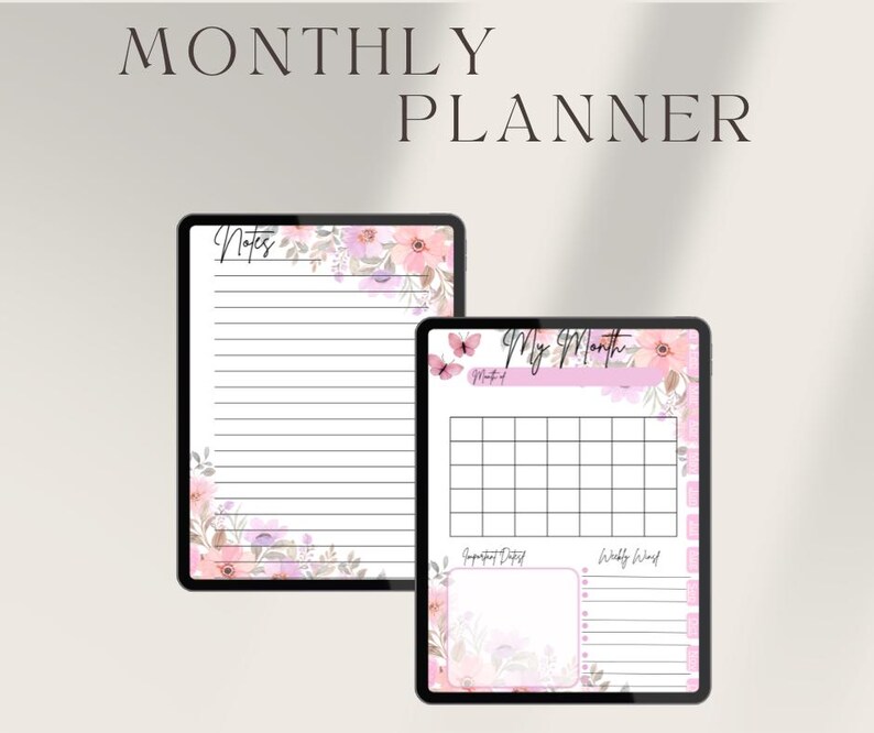Undated Student Planner | Daily, Weekly, Monthly PDF (digital Download ...