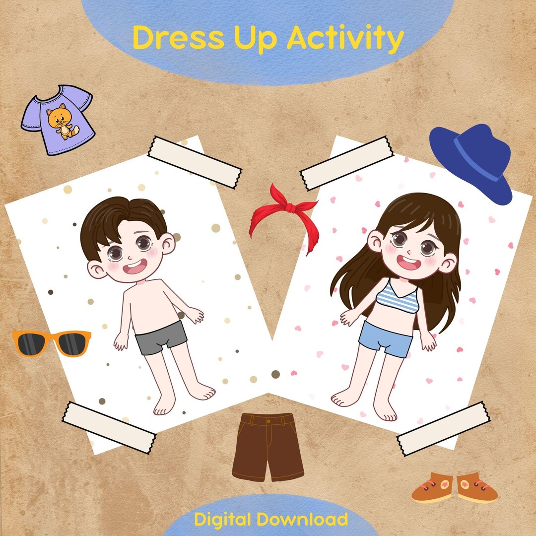 Four Seasons Dress up Printable | Busy Book for Toddlers | Preschool ...