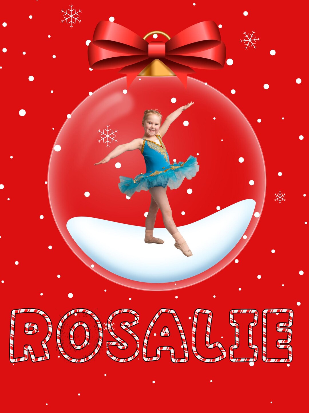 Personalized Christmas Poster • Custom Name & Photo Print • Kids ...