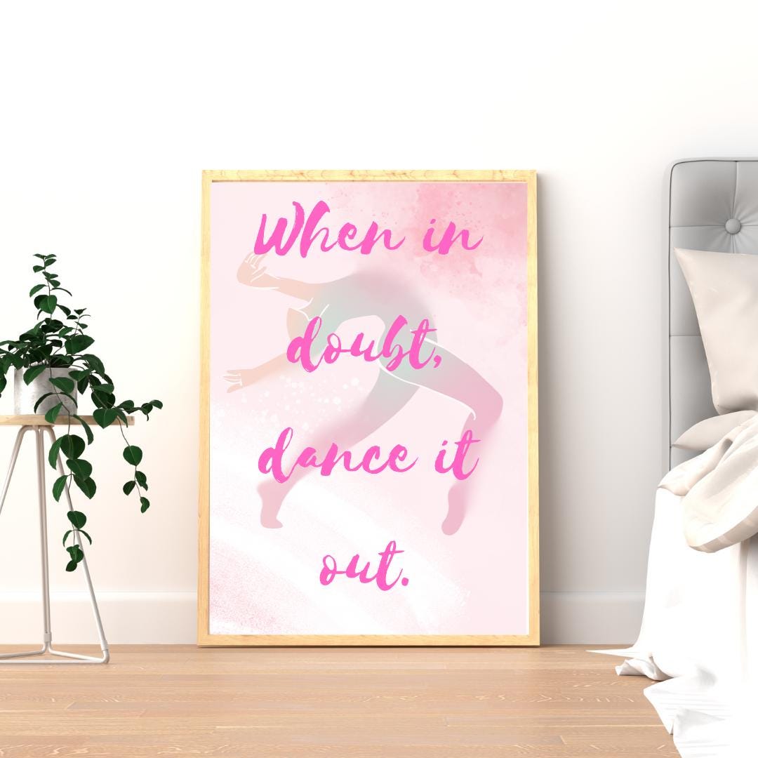 Dance Poster | Dance Wall Art Print | Ballet Studio Decor ...
