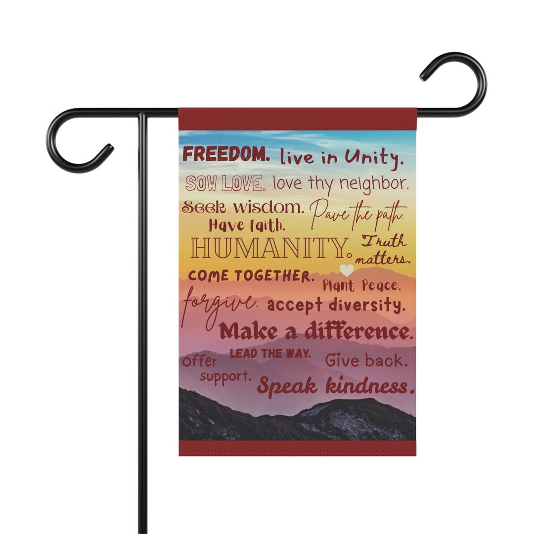Inspirational Garden Flag | Garden & House Banner - Etsy
