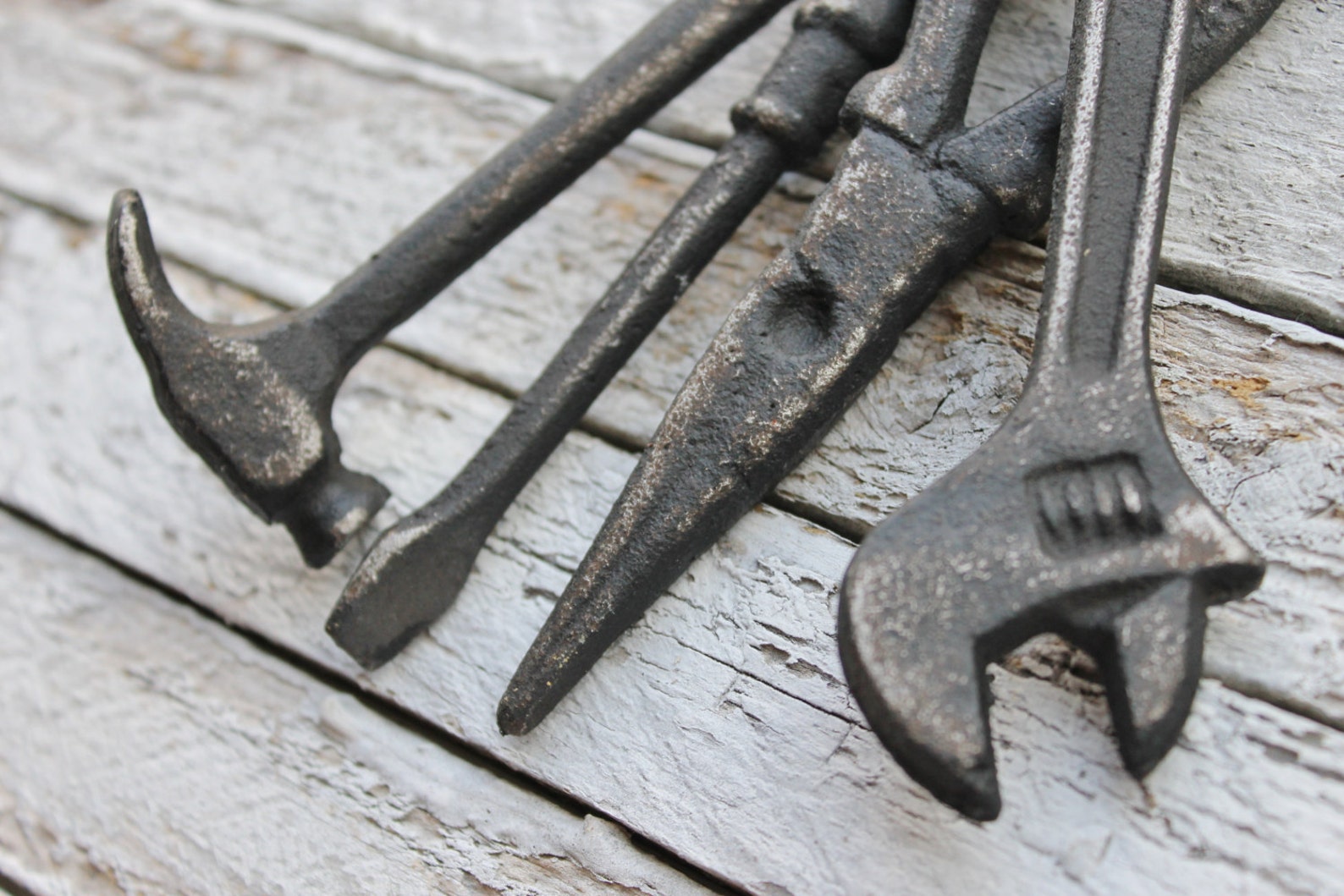 Cast Iron Garden Tools on A Ring-mens Gift mens Toolscountry | Etsy