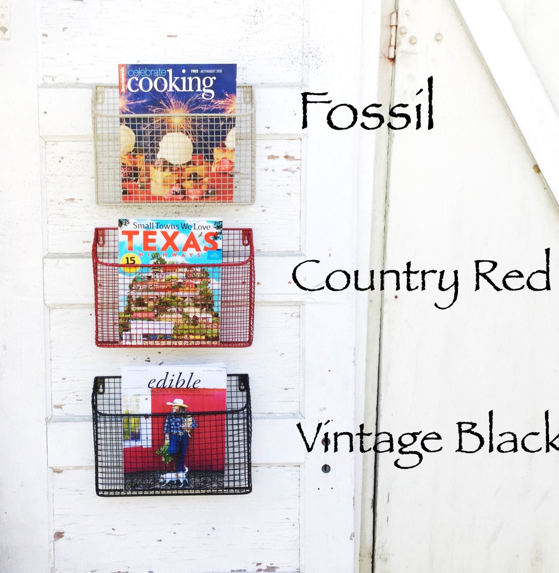 Wall Magazine Rack Wire Hanging File Holder New Office | Etsy