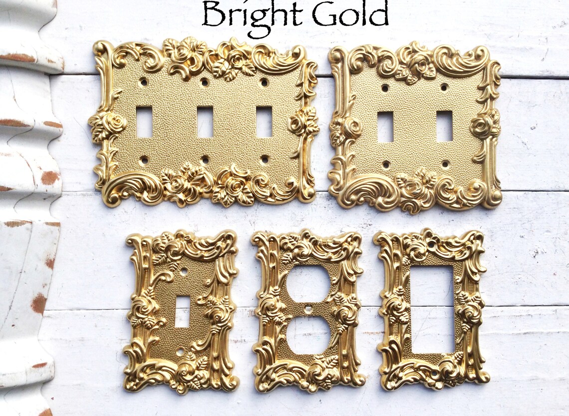 Decorative Plates in Shabby White Switch Cover Lightswitch - Etsy