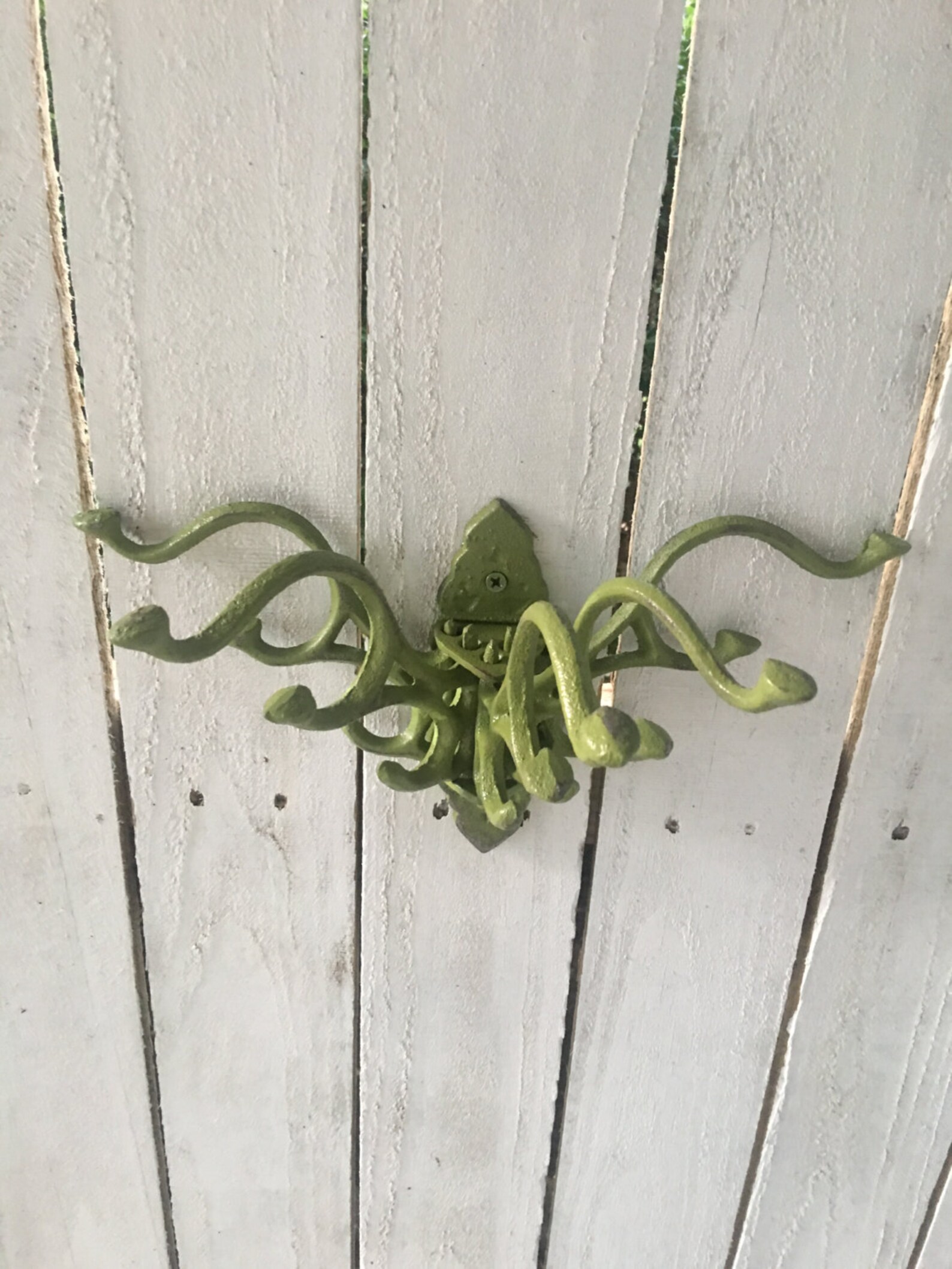 Farmhouse Kitchen Hooks 5 Hook Wall Mount in Rustic Brown - Etsy