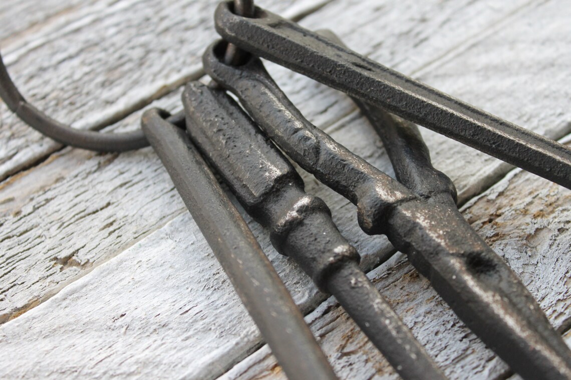 Cast Iron Garden Tools on A Ring-mens Gift ,mens Tools,country ...