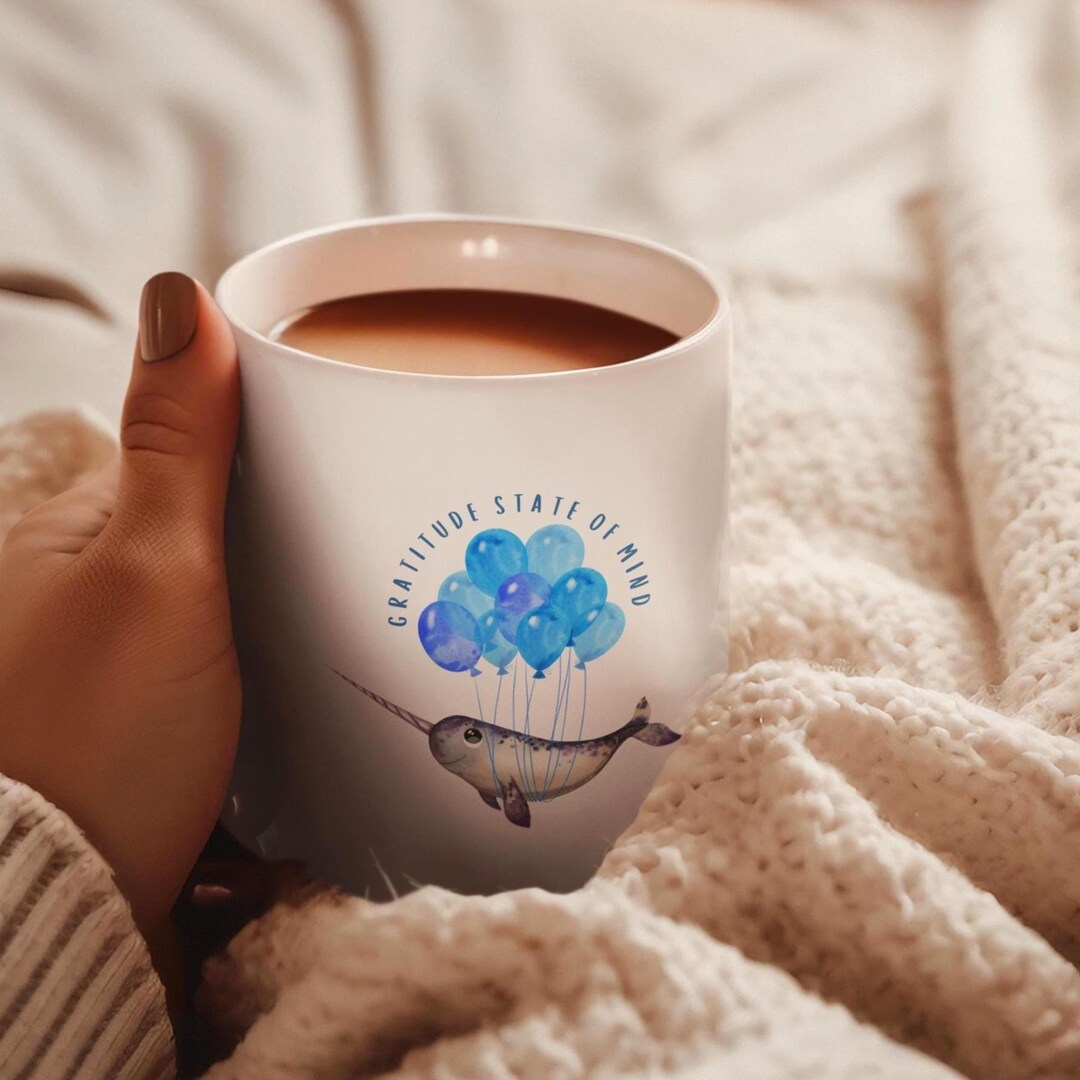 Gratitude State of Mind Mug - Grateful Affirmation Coffee Cup, Thank ...