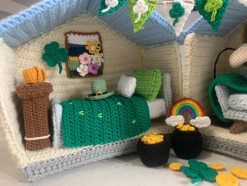 Crochet Pattern: St. Patrick's Day Irish Pub Mini House (PDF Download ...