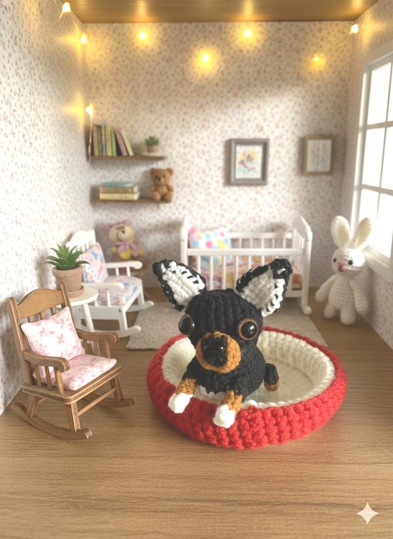 Little Max and His Christmas Hat ｜chihuahua Dog Crochet Pattern|digital ...