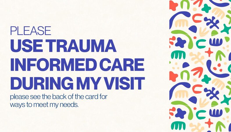 Printable Trauma-informed Care Card - Etsy