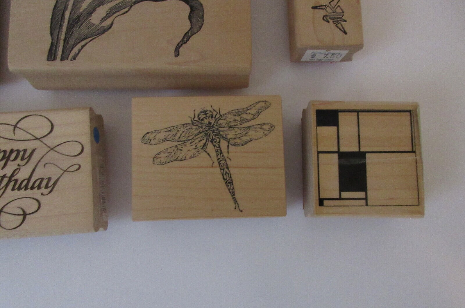 Set of 8 Large Rubber Stamp Blocks Scrapbooking Cardmaking - Etsy