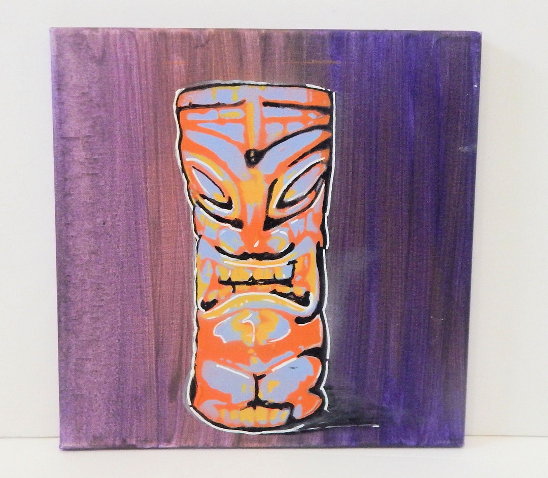 Tiki Cups "aliens" Original Graffiti Spray Paint Pop 1 of a Kind Ready ...