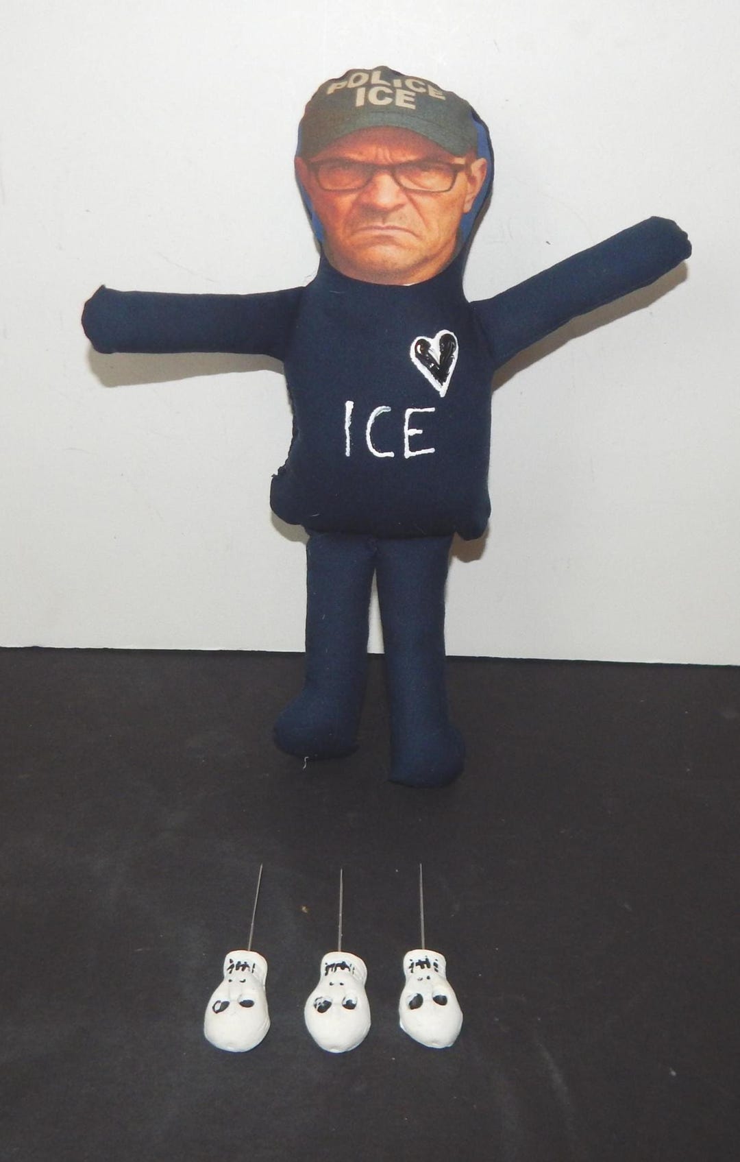 Ice Police, Authentic Handmade Voodoo Doll With 3 Hand Sculpted Skull ...
