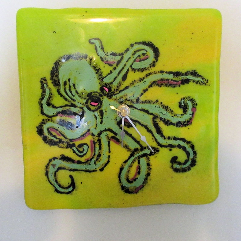 Octopus Wall Clock - Etsy