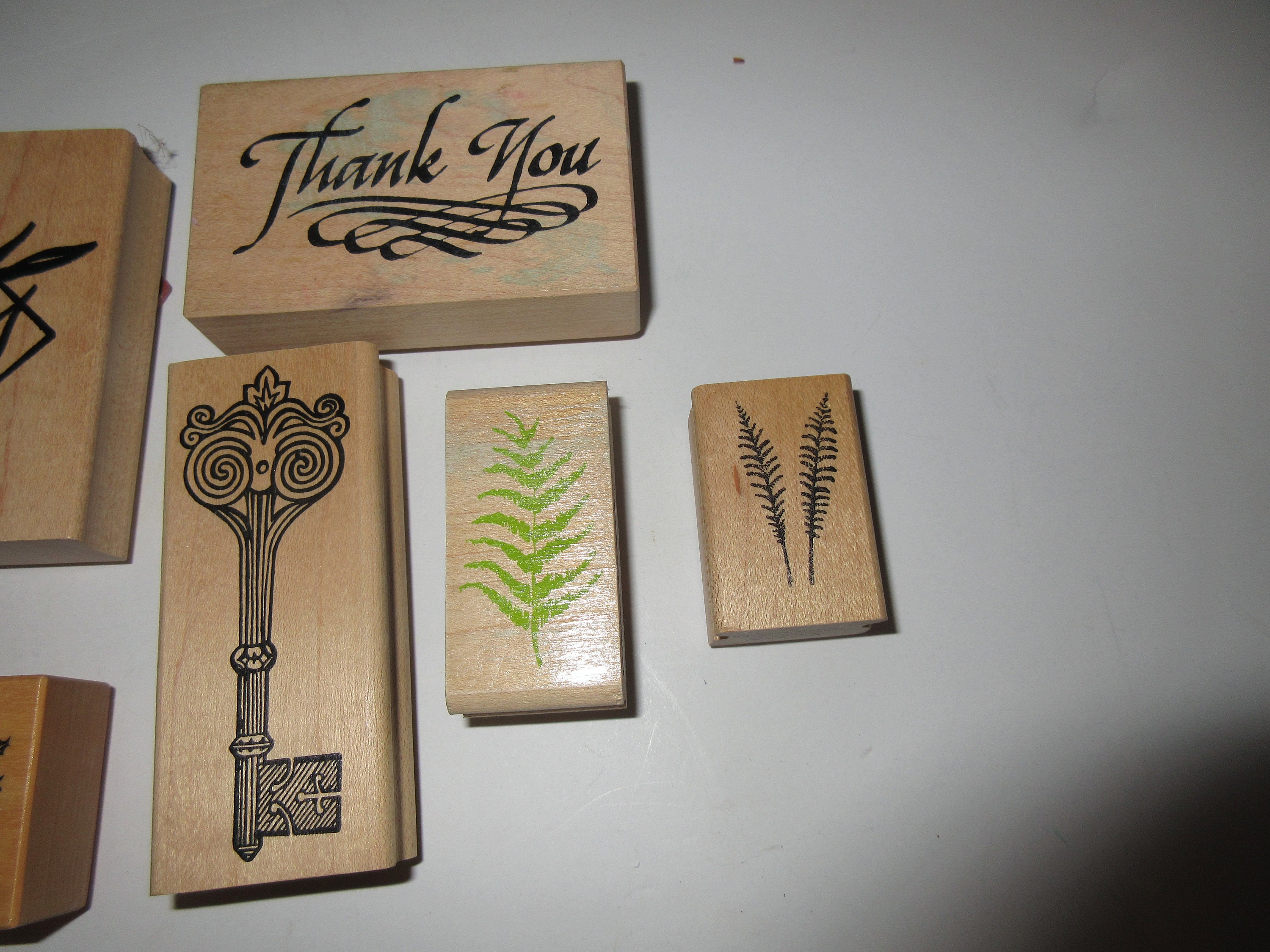 Set of 10 Large Rubber Stamp Blocks Scrapbooking Cardmaking - Etsy