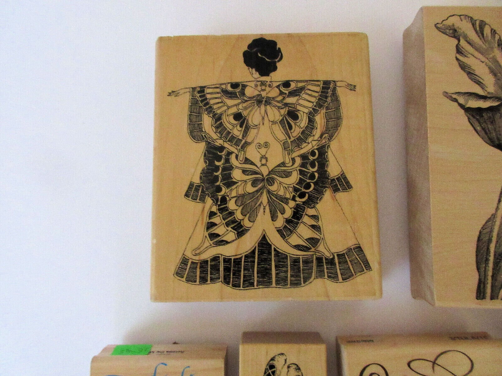 Set of 8 Large Rubber Stamp Blocks Scrapbooking Cardmaking - Etsy