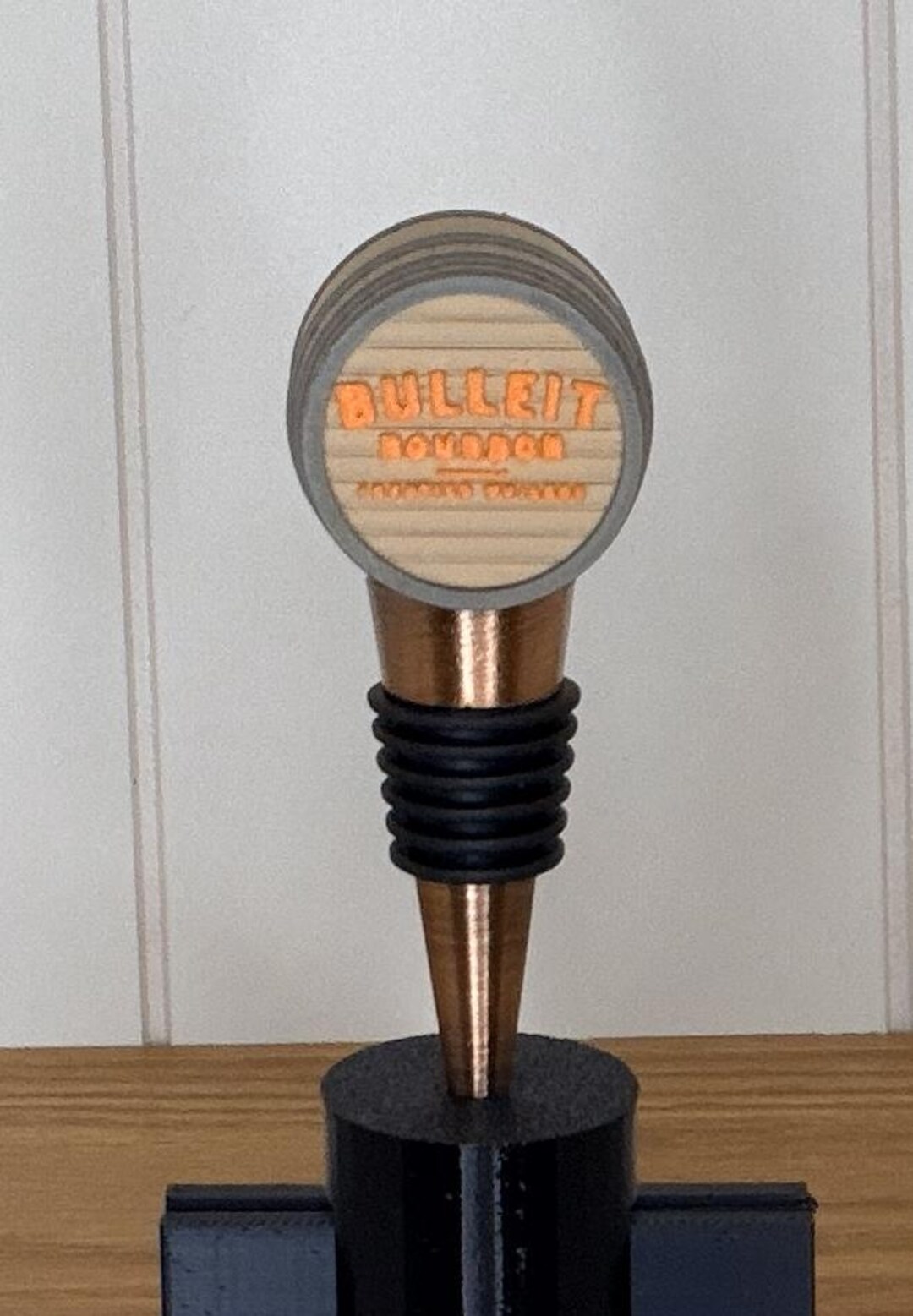 Bulleit Bourbon Whiskey Barrel Custom Printed Whiskey Bottle Toppers - Etsy