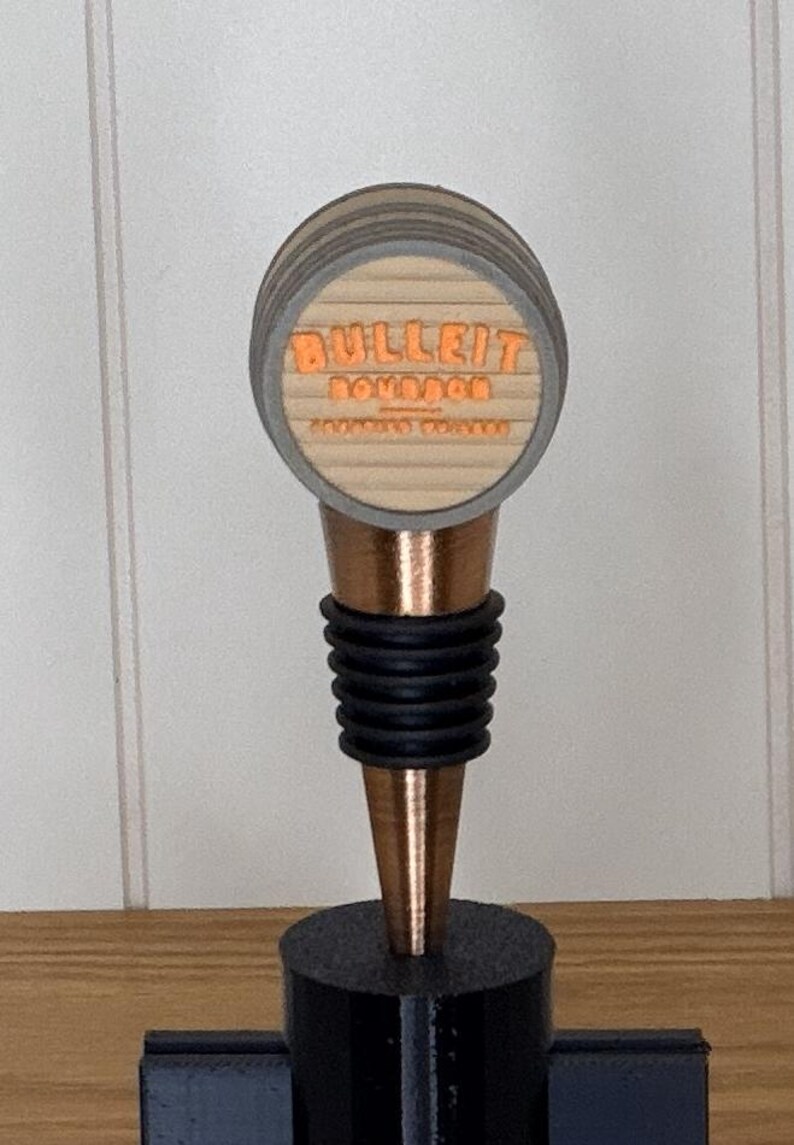 Bulleit Bourbon Whiskey Barrel Custom Printed Whiskey Bottle Toppers - Etsy
