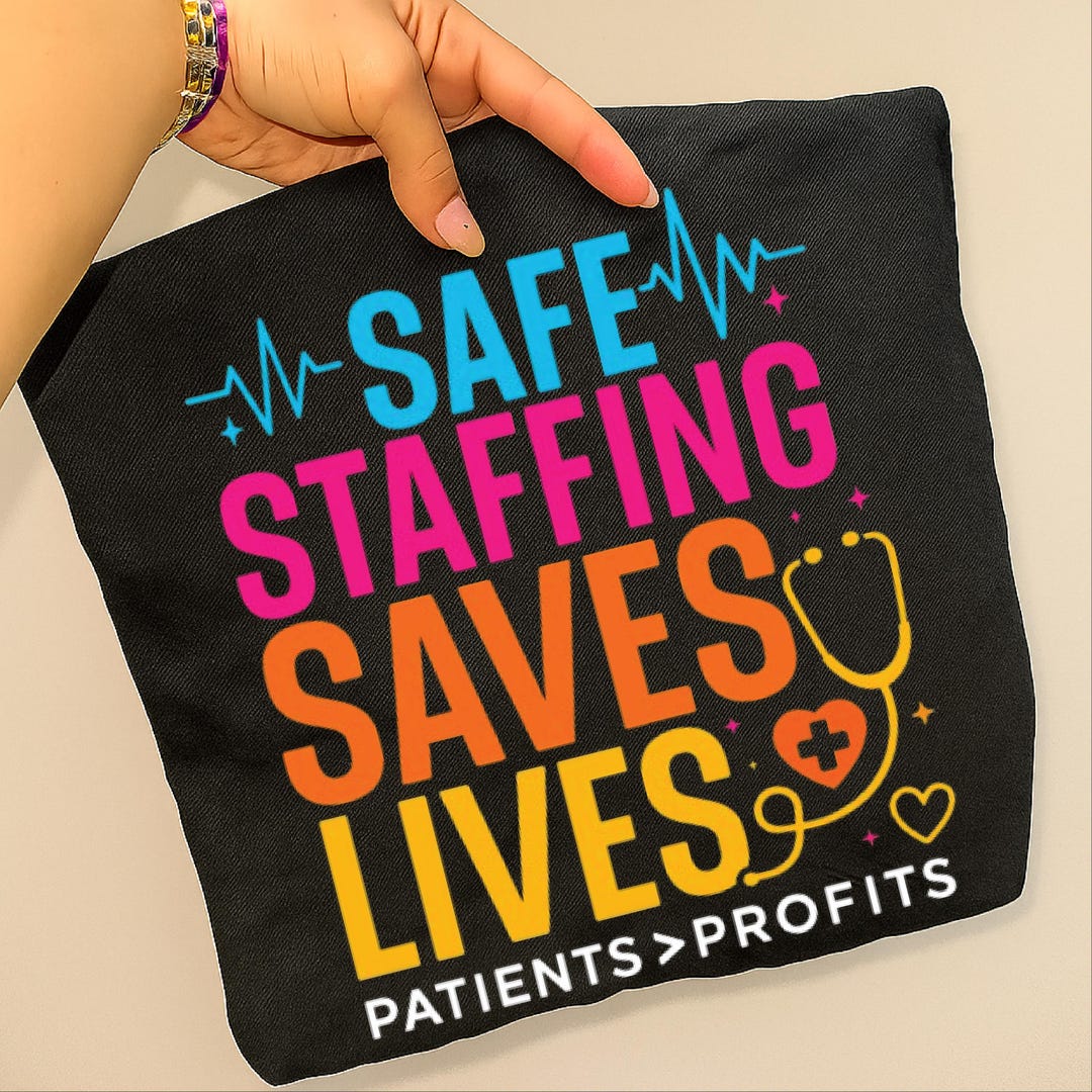 Safe Staffing Saves Lives PNG March Nurse Strike Support (digital ...