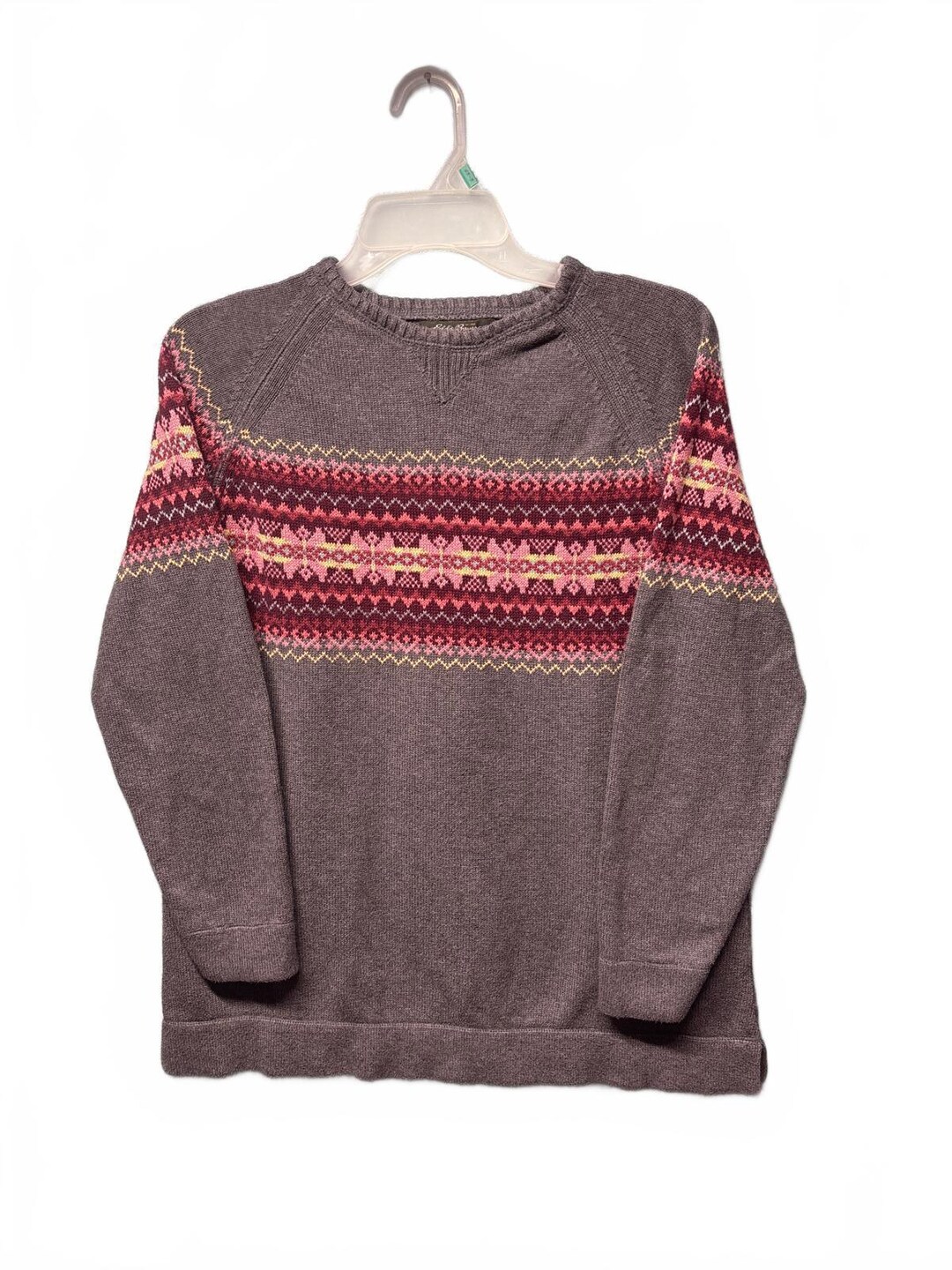 Vintage Eddie Bauer Cozy Fair Isle Sweater - Size L - Etsy