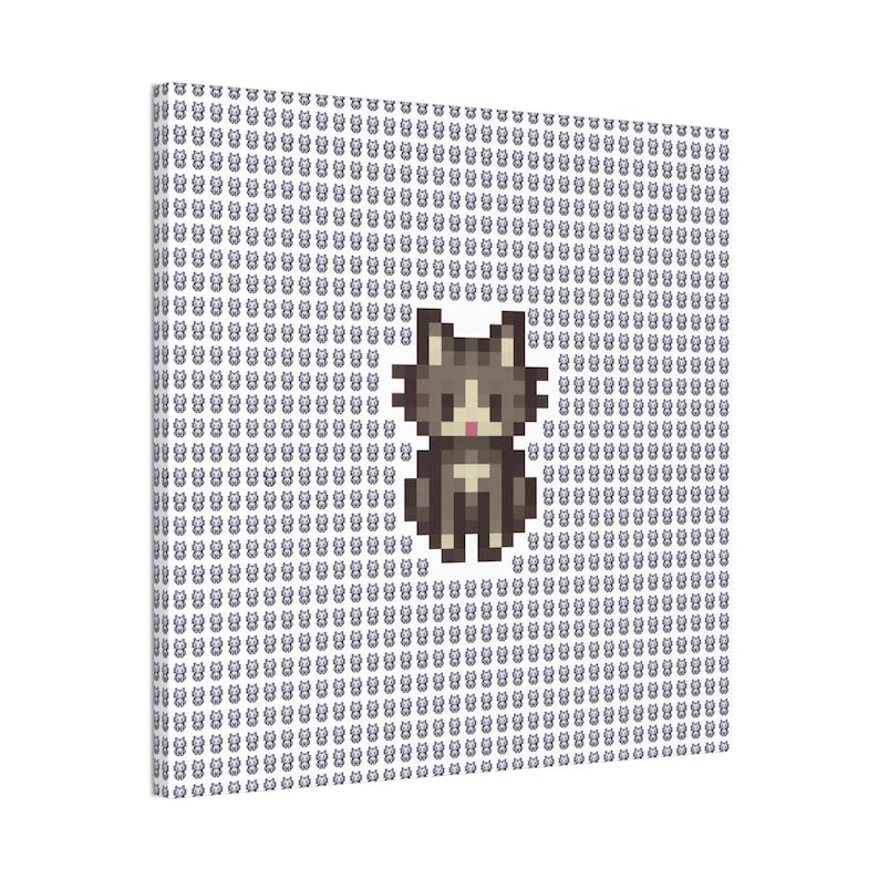 Stardew Valley Tabby Cat Pixel Art Set – Gamer Fanart Triptych (digital ...