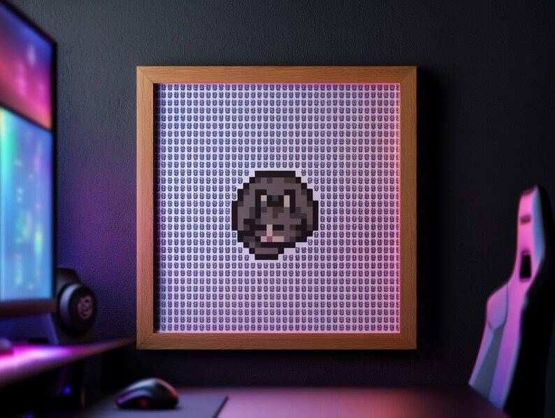 Stardew Valley Tabby Cat Pixel Art Set – Gamer Fanart Triptych (digital ...