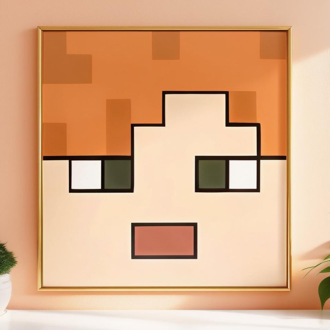 Alex Minecraft Printable Art – Pixel Art Poster Instant Download, Gamer ...