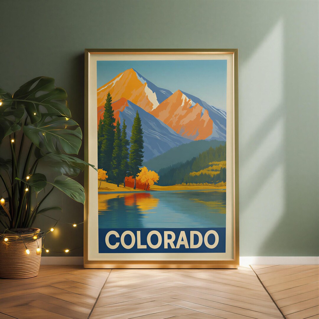 Vintage Colorado Travel Ad Wall Art - National Park Poster Print - RV ...