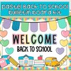 Pastel Welcome Back Bulletin Board Kit, Elementary Classroom, Digital ...