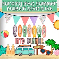 Summer Bulletin Board | Beach Bulletin Kit | Tropical Bulletin ...