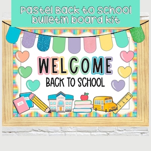 Welcome Back to School Bulletin Board Kit First Day of School Classroom ...