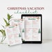 Editable Christmas Vacation Checklist Digital Download, Printable ...