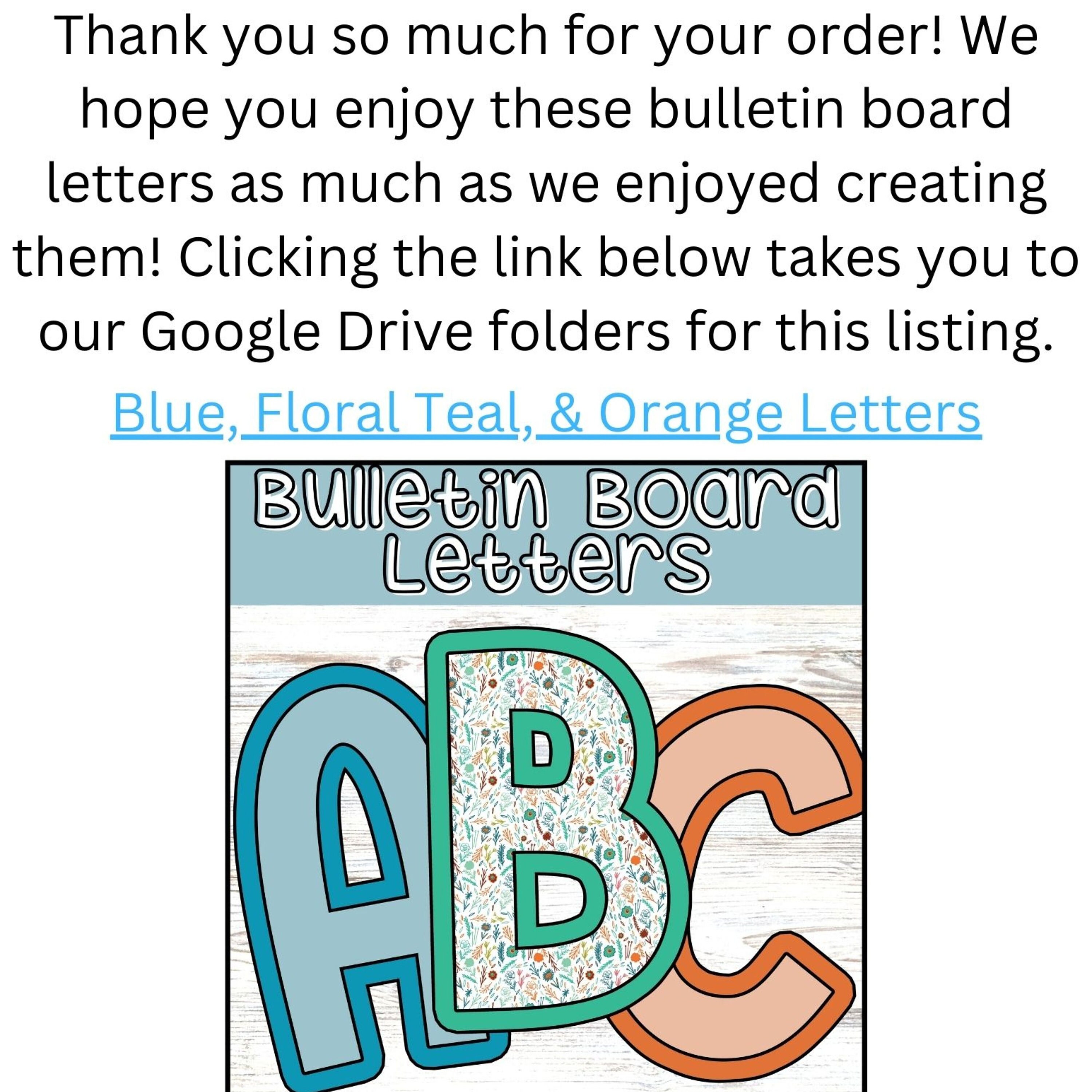 Spring Primary Font Bulletin Board Letters Bundle, Alphabet & Special ...