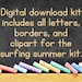 Surfing Into Summer Beach Bulletin Board Kit, Digital Download ...