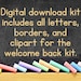 Pastel Welcome Back Bulletin Board Kit, Elementary Classroom, Digital ...