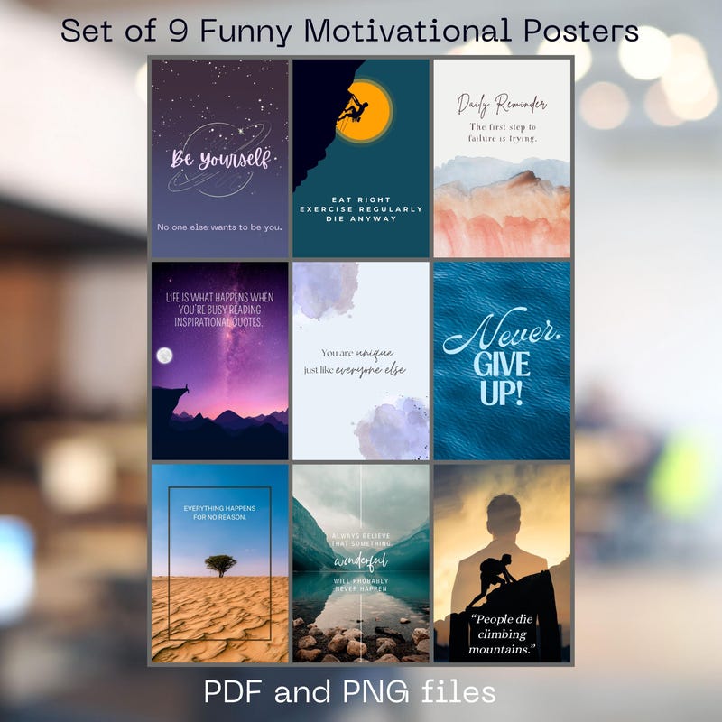 Funny Motivational Poster - Etsy