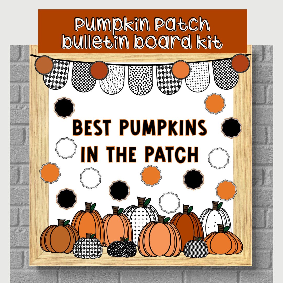 Fall Bulletin Board Kit, Halloween Printable Bulletin Board ...