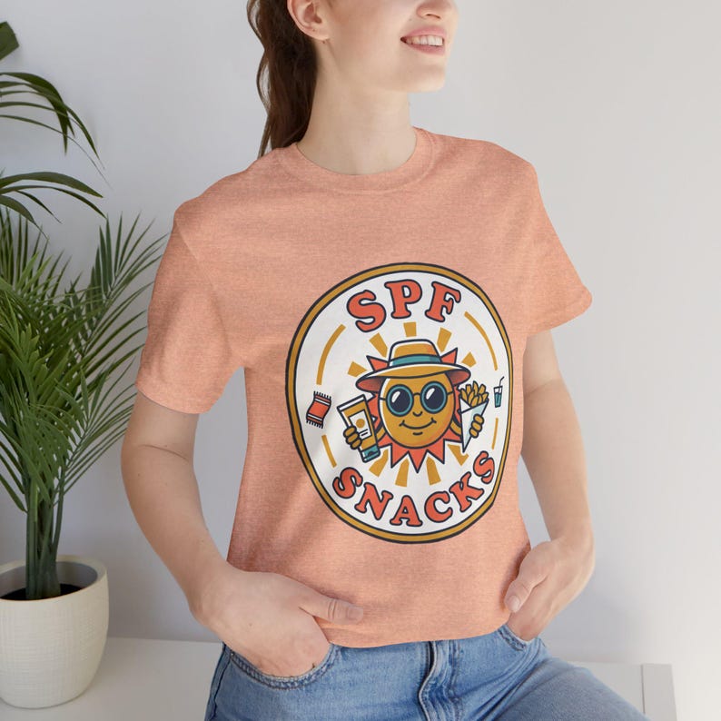 SPF Snacks Sun Logo Tee | Retro Sun, Sunglasses, Snack Icons - Etsy