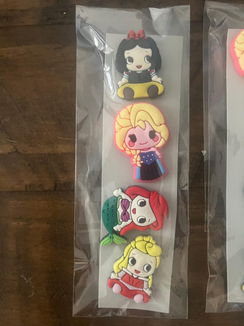 Princess Croc Charms Shoe Clips Cartoon Little Mermaid Snowwhite - Etsy
