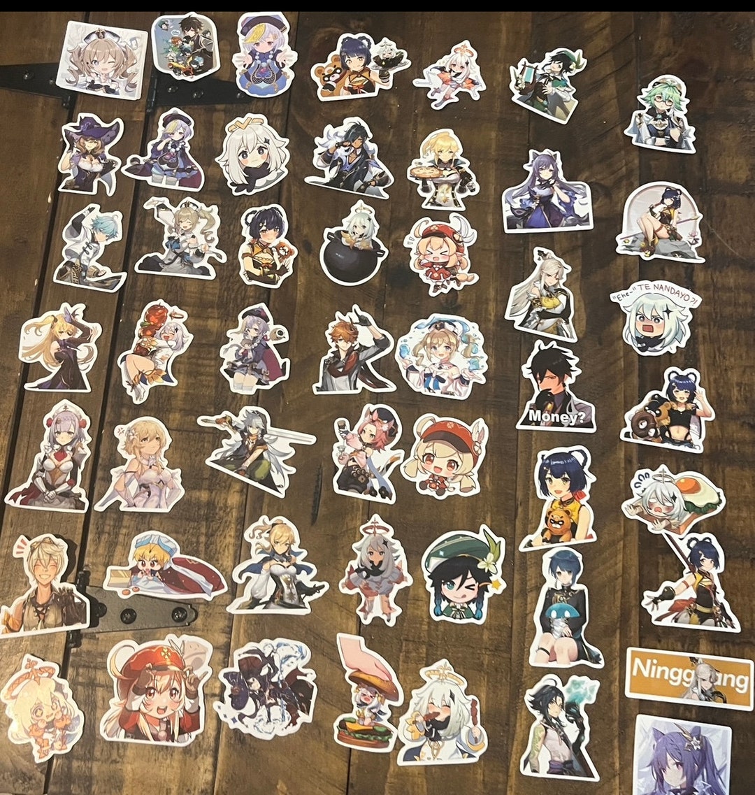 50 Chibi Genshin Impact Vinyl Sticker Bundle Waterproof, Matte Finish ...