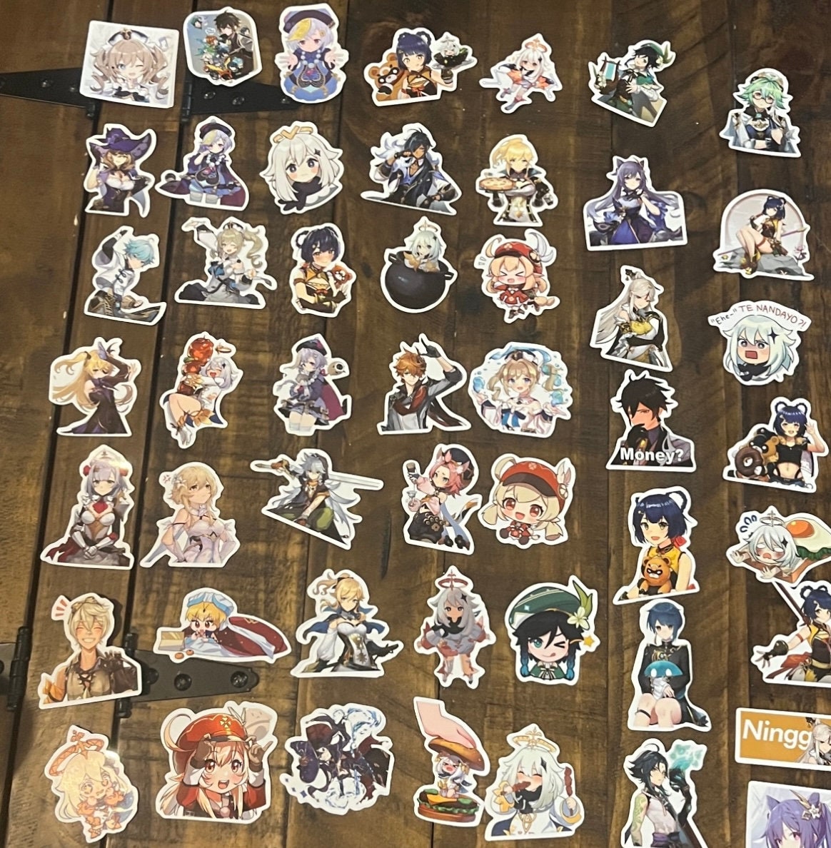 50 Chibi Genshin Impact Vinyl Sticker Bundle Waterproof Matte - Etsy