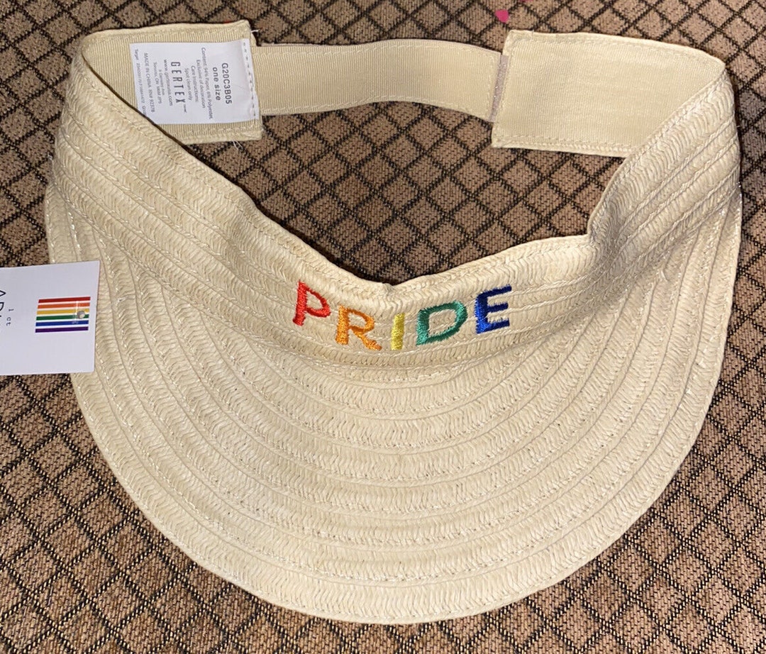 Beige Rainbow Flag Visors for Gay Pride Parades, LGBTQ Events - Etsy