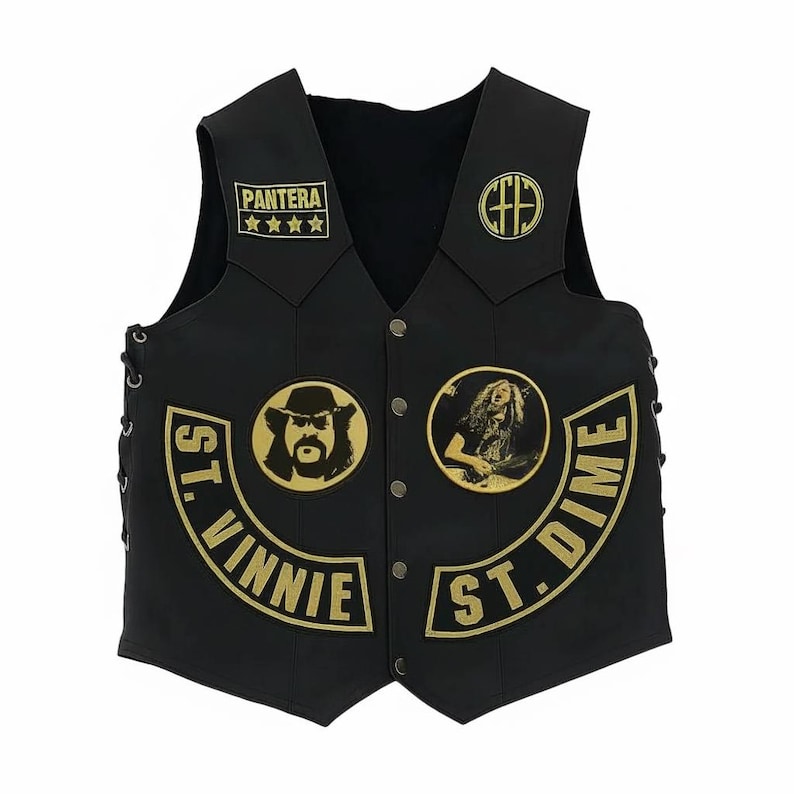 Handmade Zakk Wylde Pantera Leather Vest - Etsy